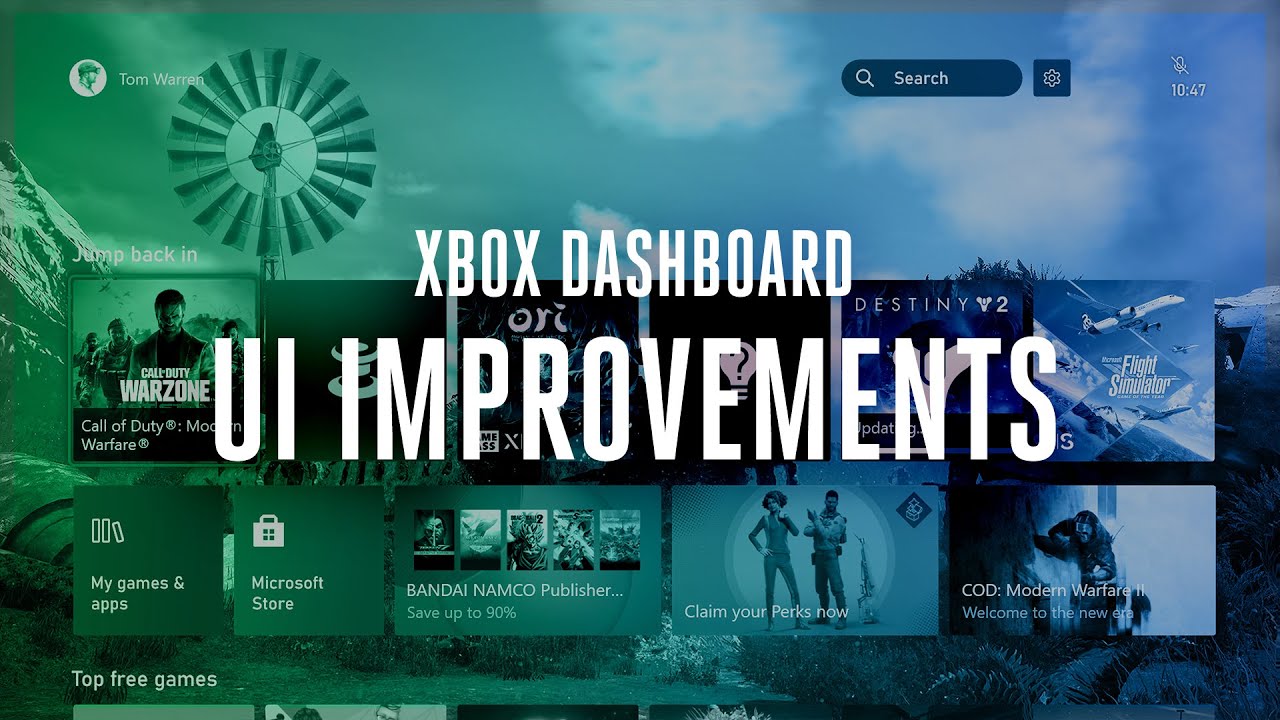 Microsoft's new Xbox Home UI is getting better - YouTube