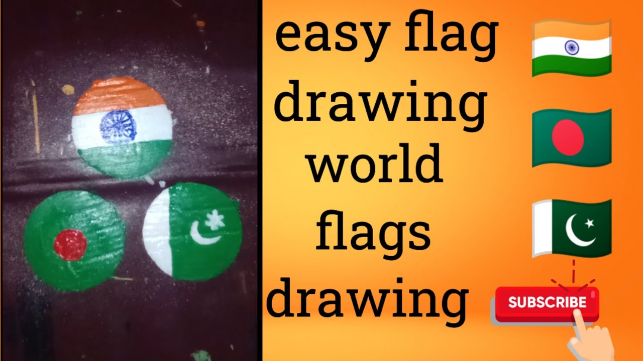 how to draw flag of different countries | flag drawing | step by step # ...