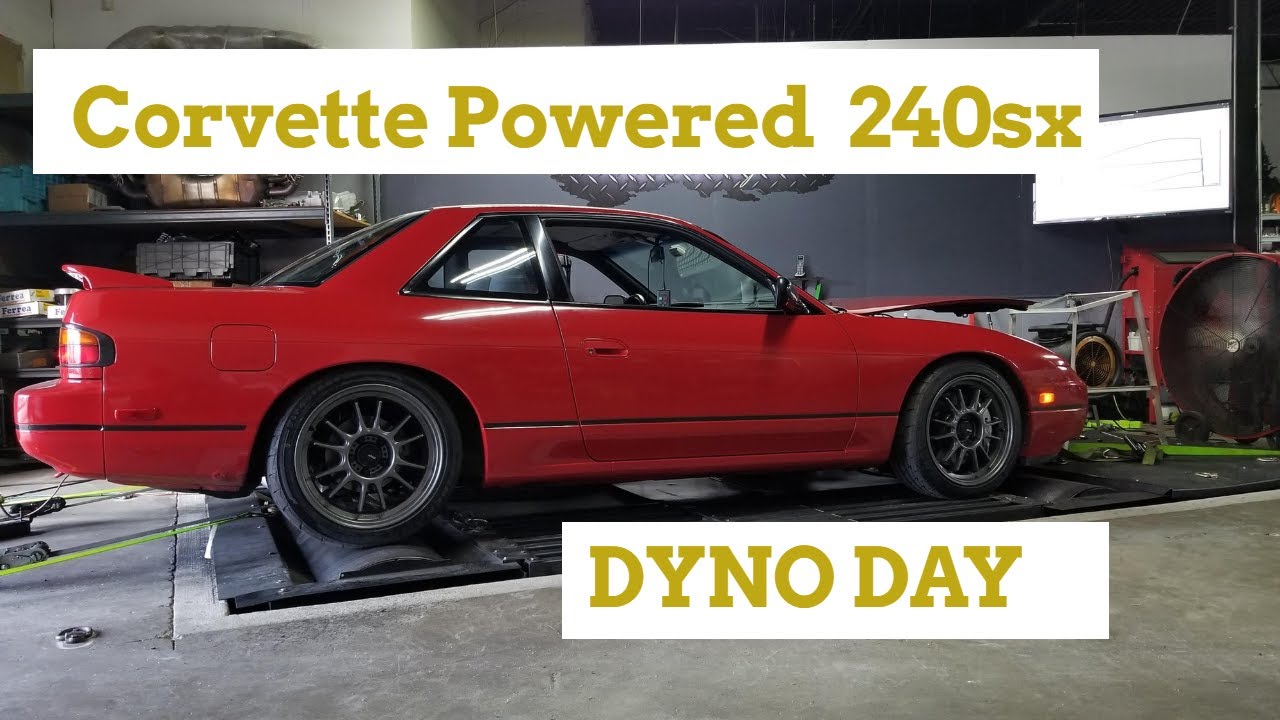 Corvette Powered 240sx LS1 Dyno Runs - YouTube