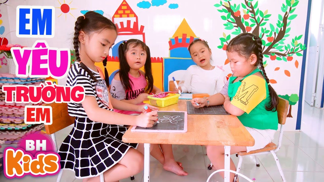 Nhạc Thiếu Nhi EM YÊU TRƯỜNG EM, NHỮNG EM BÉ NGOAN - Liên Khúc Thiếu ...