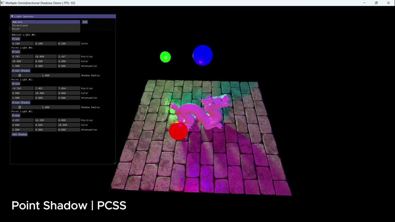 TIGER GAME ENGINE Shadow Mapping showcase | OpenGL | PCF | PCSS - YouTube