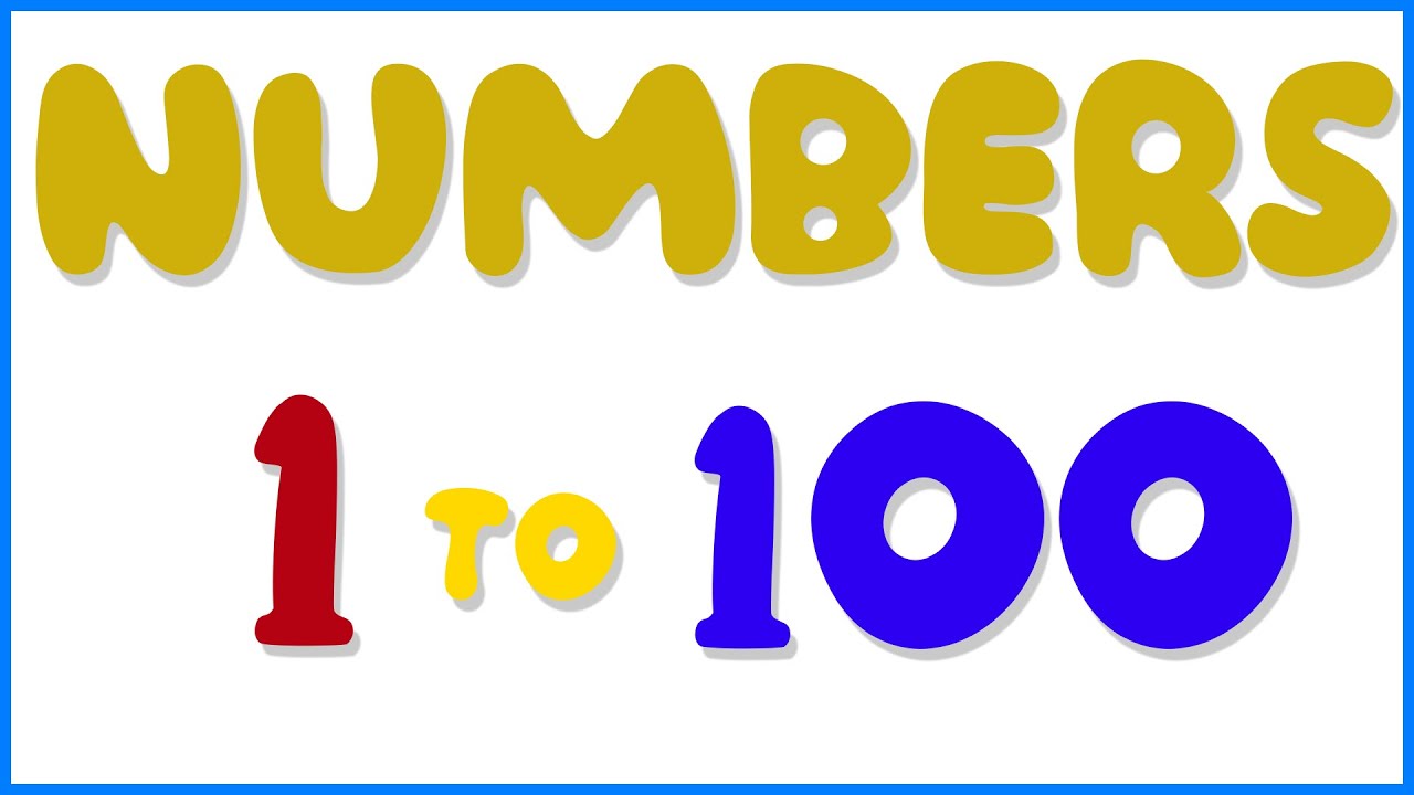 Number Song | 123 Numbers | Number Names | 1 To 100 | Counting for Kids ...