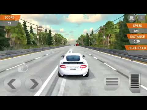 Güzel beyaz araba yarışı oyunu - uşaqlar üçün maşın oyunu - car games for children
