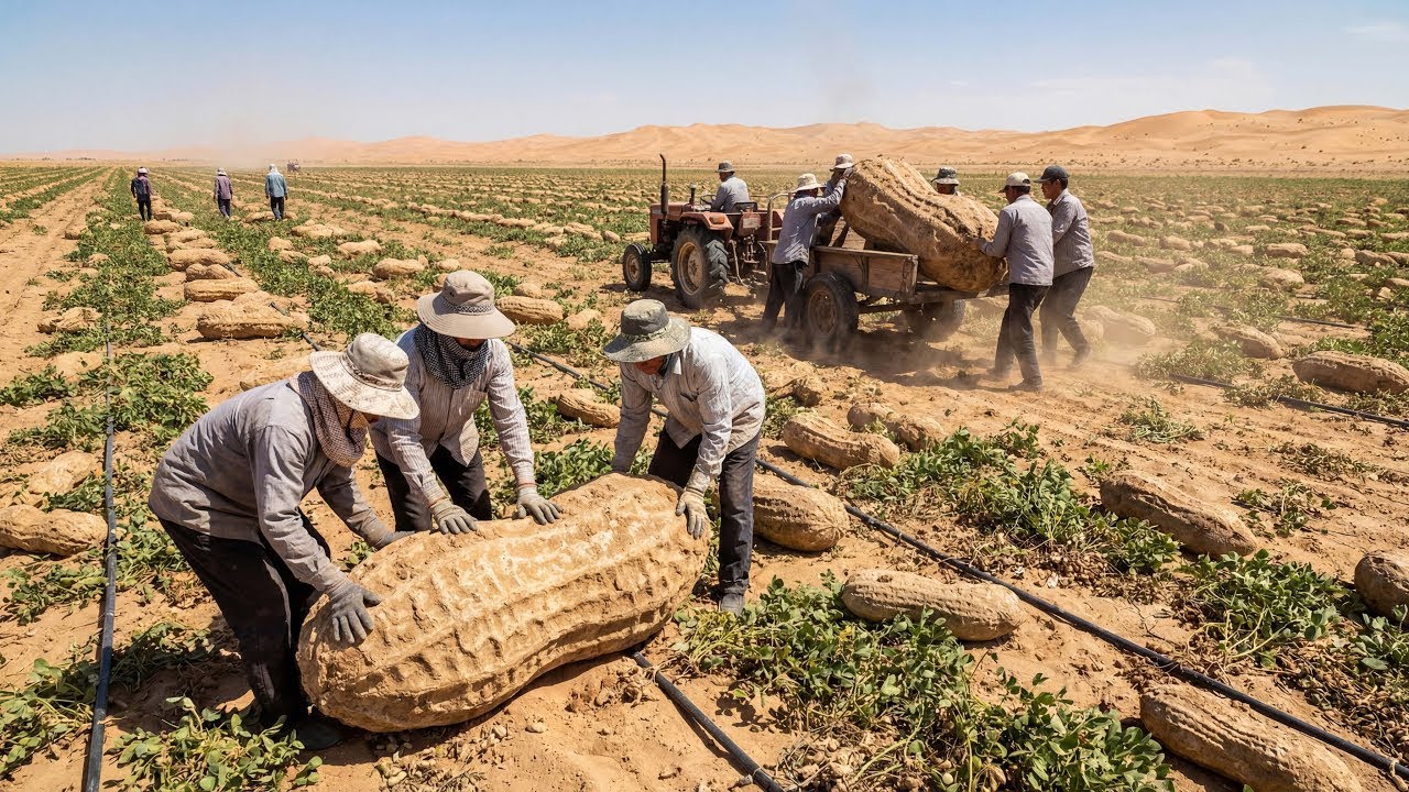 Unbelievable! They Growing Peanuts In The Desert The Results Shocked ...