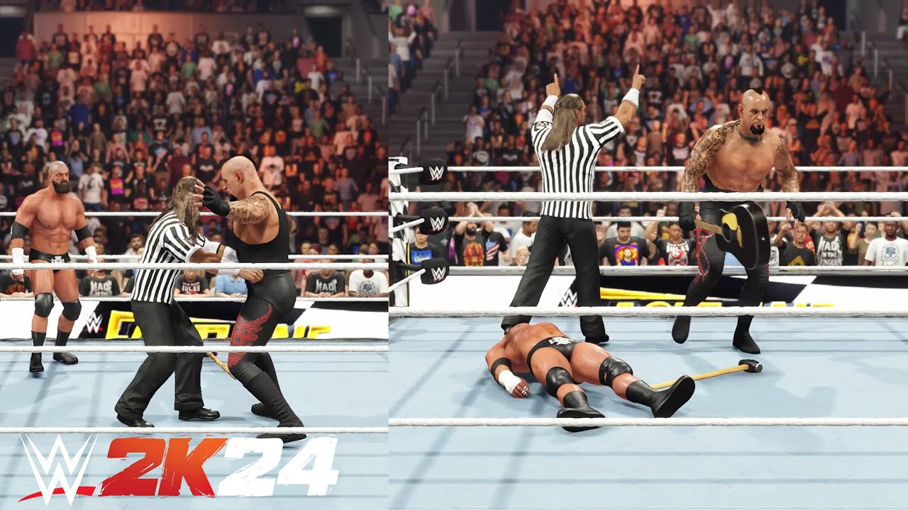 WWE 2K24 - Undertaker '14 Vs Triple H Special Guest Referee Match ft ...
