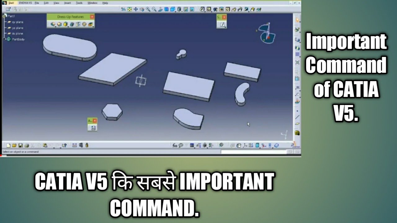 How to use Profile command in CATIA V5 | For Beginners | Easy way to ...