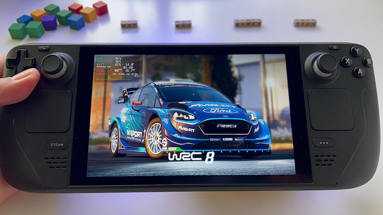 WRC 8 - World Rally Championship 8 - Steam Deck handheld gameplay - YouTube