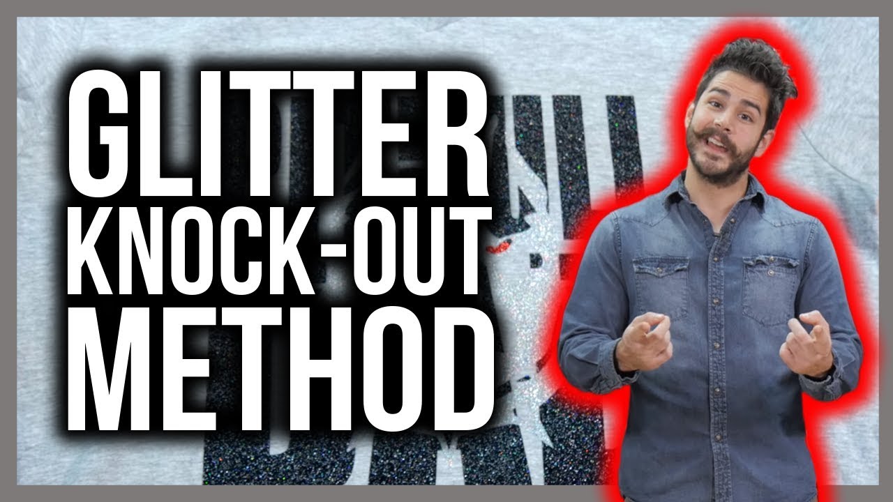 Layering Siser Glitter using the Knockout Method - YouTube