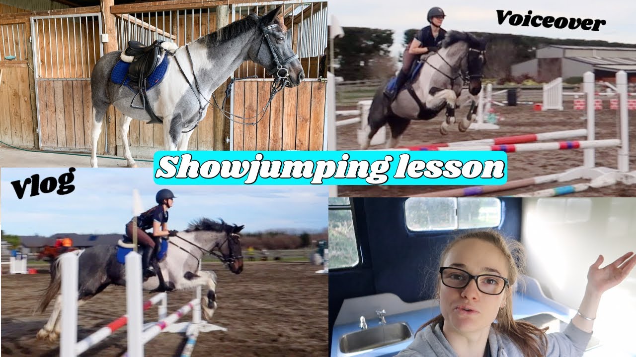 SHOWJUMPING LESSON VLOG || + Voiceover - YouTube