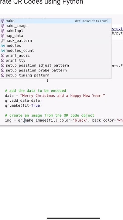 How To Create A Qr Code With Python 🐍 Python Coding Qrcode Fypシ Fyp Youtube 