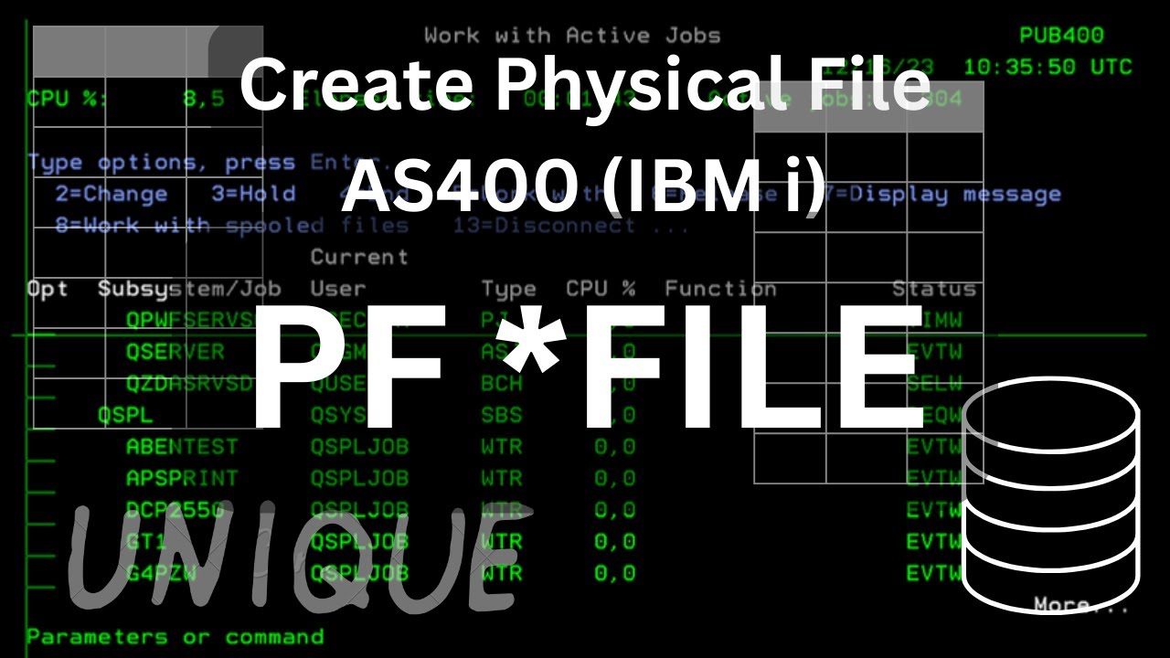 As400 Ibm I Create A Simple Pf Physical File As400 Tutorial For