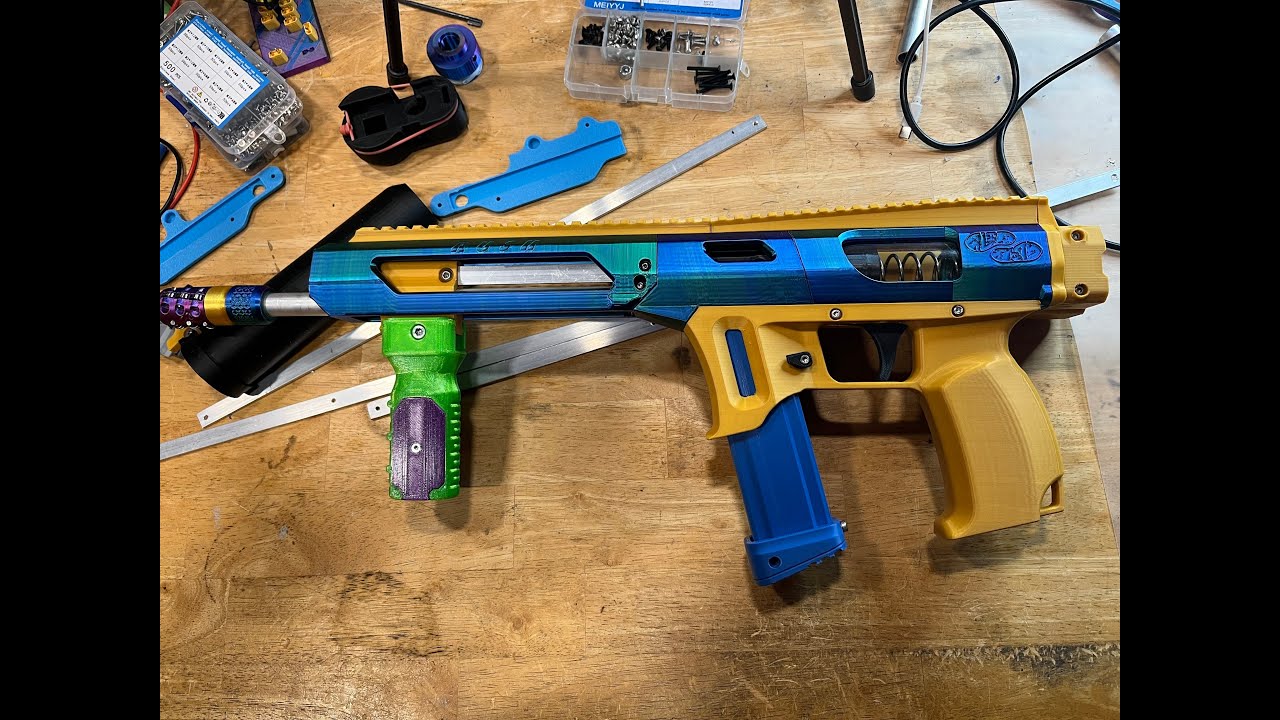 DIY Foam Dart Blaster "Rush" - YouTube