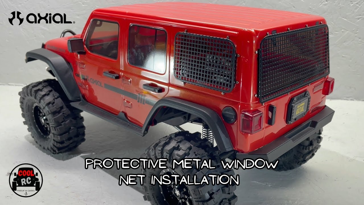 Axial SCX1O III Jeep Wrangler Rubicon / Protective metal window net ...