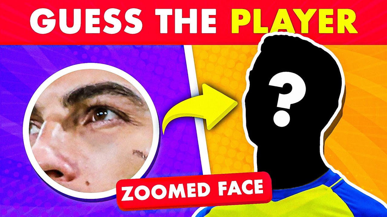 GUESS THE FOOTBALL PLAYER BY ZOOMED FACE ⚽️🔎🤔 | FOOTBALL QUIZ 2023 ...
