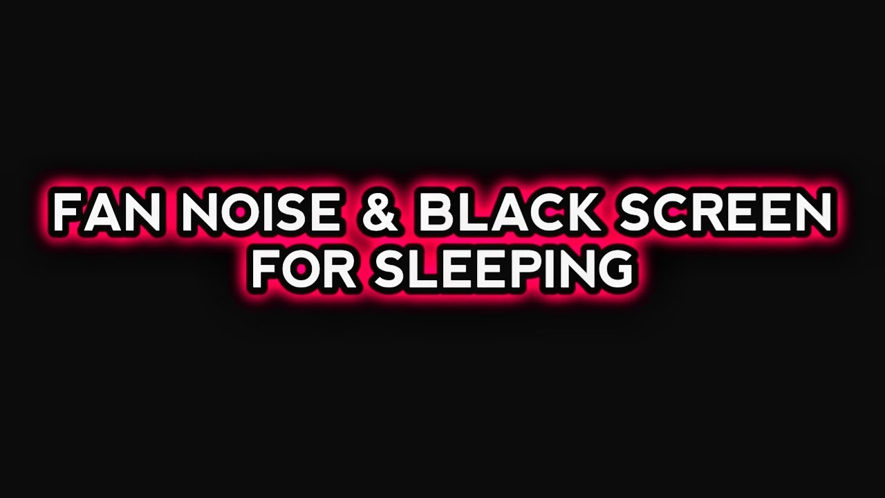 BEST FAN NOISE Box Fan Loud BLACK SCREEN | SLEEP FAST - YouTube
