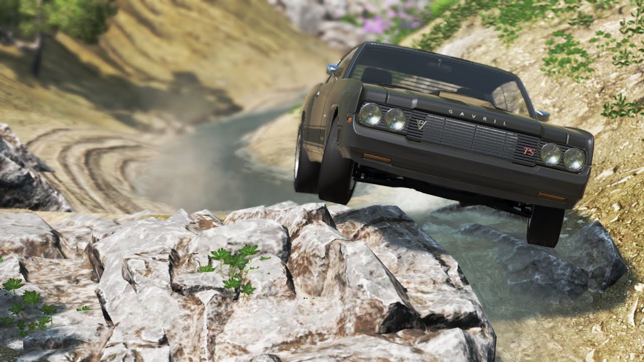 BeamNG Rock Crawling Challenge! - Will a Factory RWD Street Car Get ...