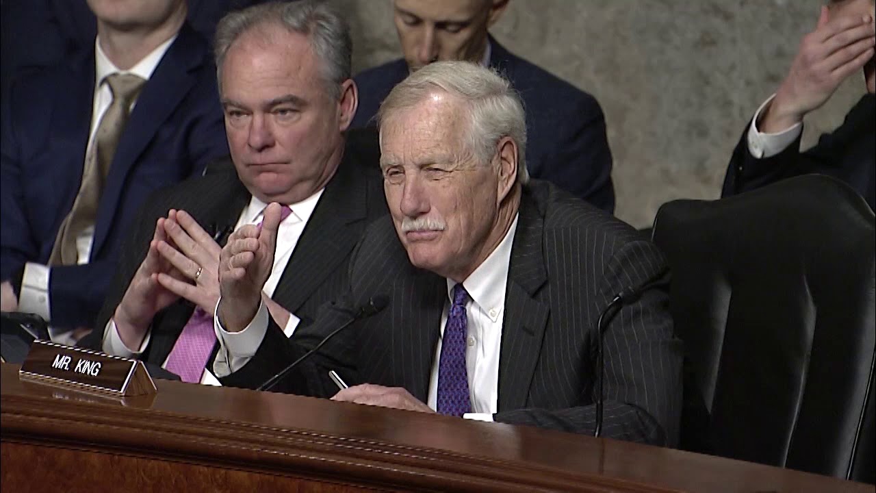 Senator King Questioning in Senate Armed Services Committee -- April 2 ...