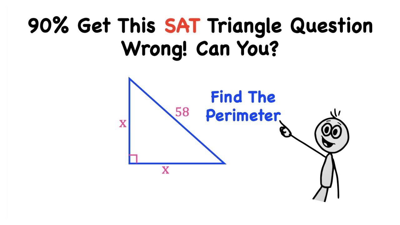 90% Get This SAT Triangle Question Wrong!😲😲👌#SATMath #Geometry # ...