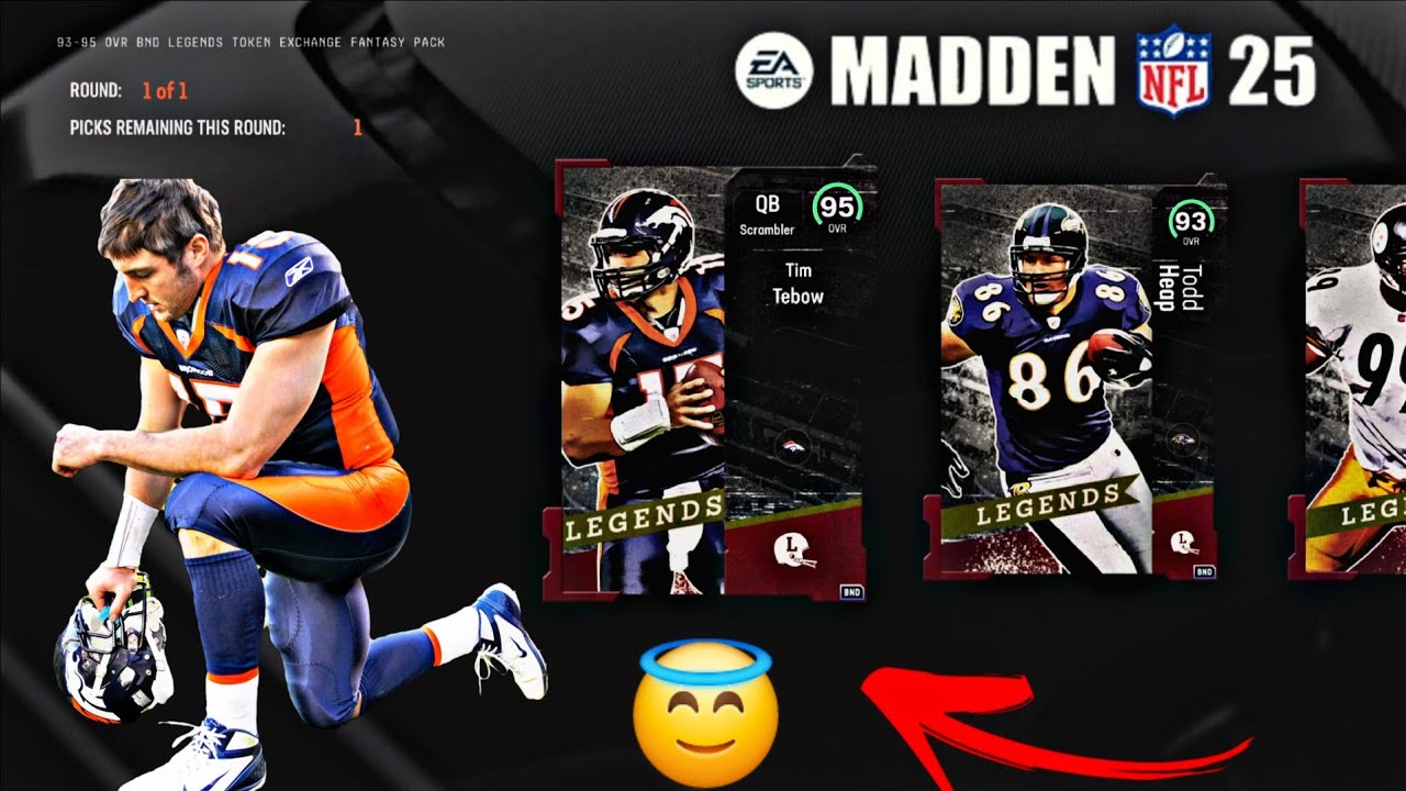 Getting Tim Tebow Free From The 93-95 OVR BND LEGENDS TOKEN EXCHANGE ...