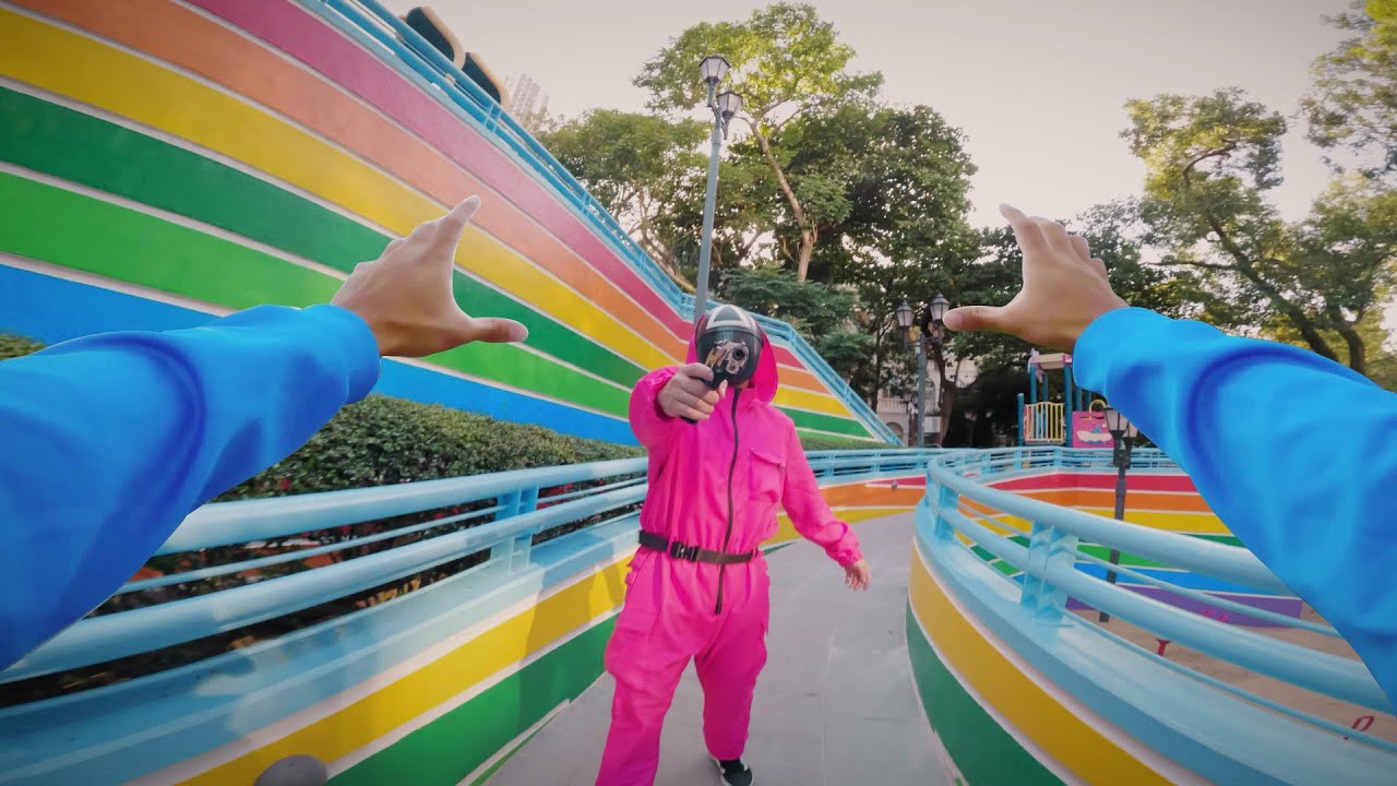 Squid Game Fail Parkour POV Escape - YouTube