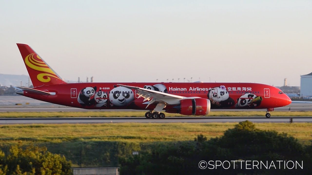 Hainan Airlines "Kung Fu Panda Red Livery" Boeing 787-9 [B-6998] First ...