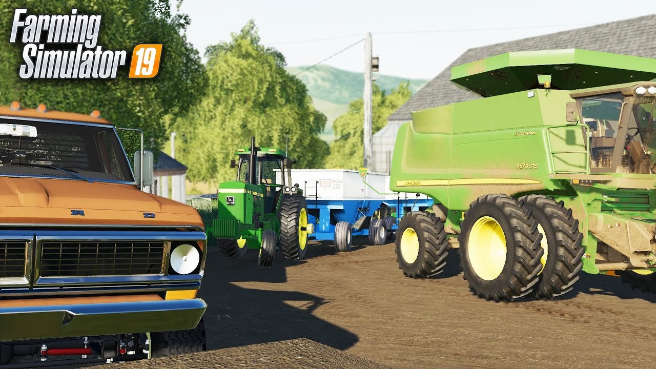 FS19- FARM YARD IS FULL OF DEERE- FINISHING CORN HARVEST 2019! - YouTube