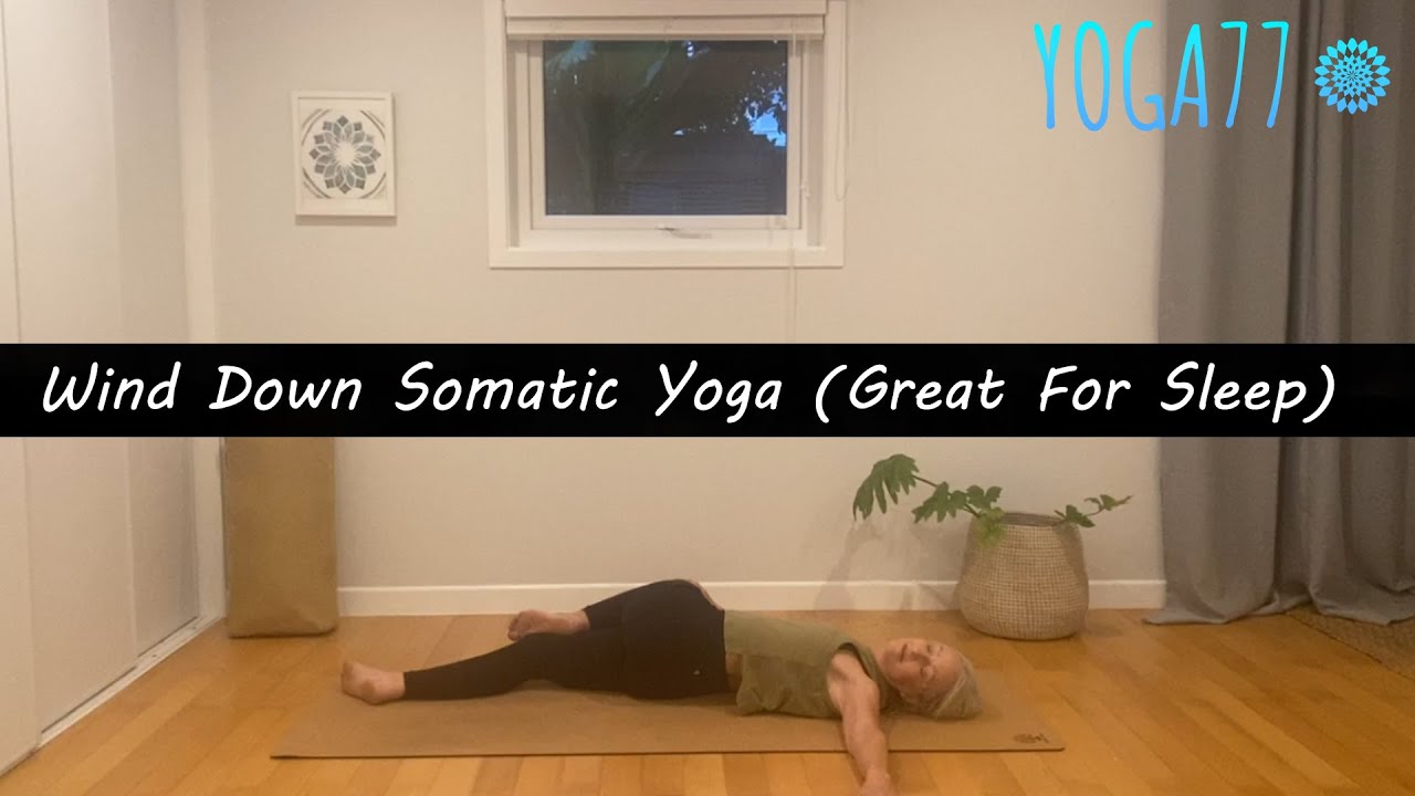 Wind Down Yoga For Sleep, Down-Regulating & Calming. All Lying Down On ...