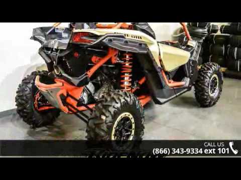 2017 Can-Am Maverick X3 X RS Turbo R Gold & Red - RideNo... - YouTube