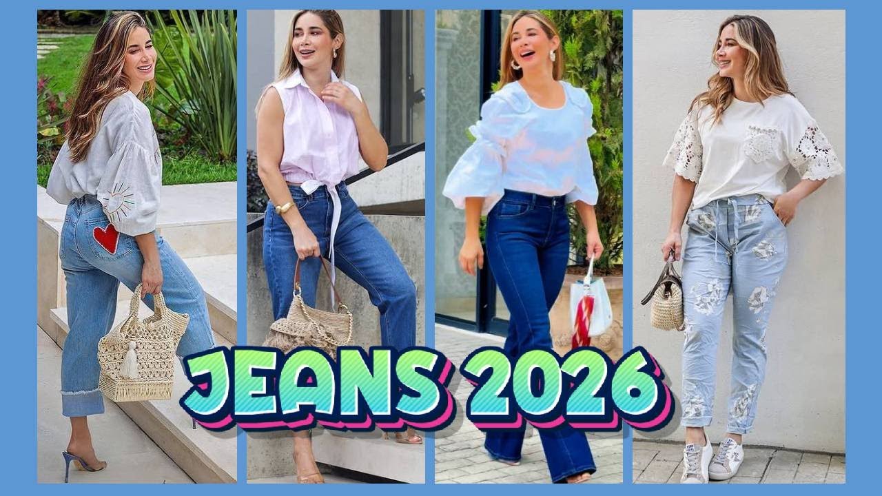 PANTALONES JEANS QUE SERÁN TENDENCIA EN 2026 | TENDENCIAS MODA MUJER ...