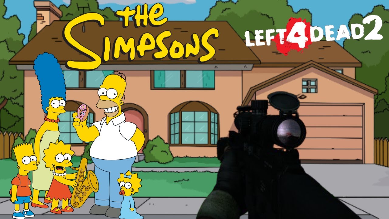 THE SIMPSON'S SURVIVAL LEFT 4 DEAD 2! VERY FUN MAP! - YouTube