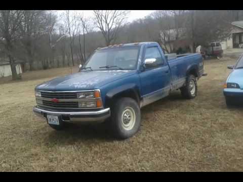 1992 chevy 2500 4x4 body swap and nv4500 swap part one - YouTube