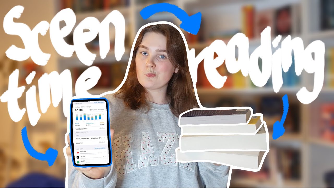 Swapping my *too high* Screentime with Reading 📚💌| a reading vlog 🐝🍿 ...
