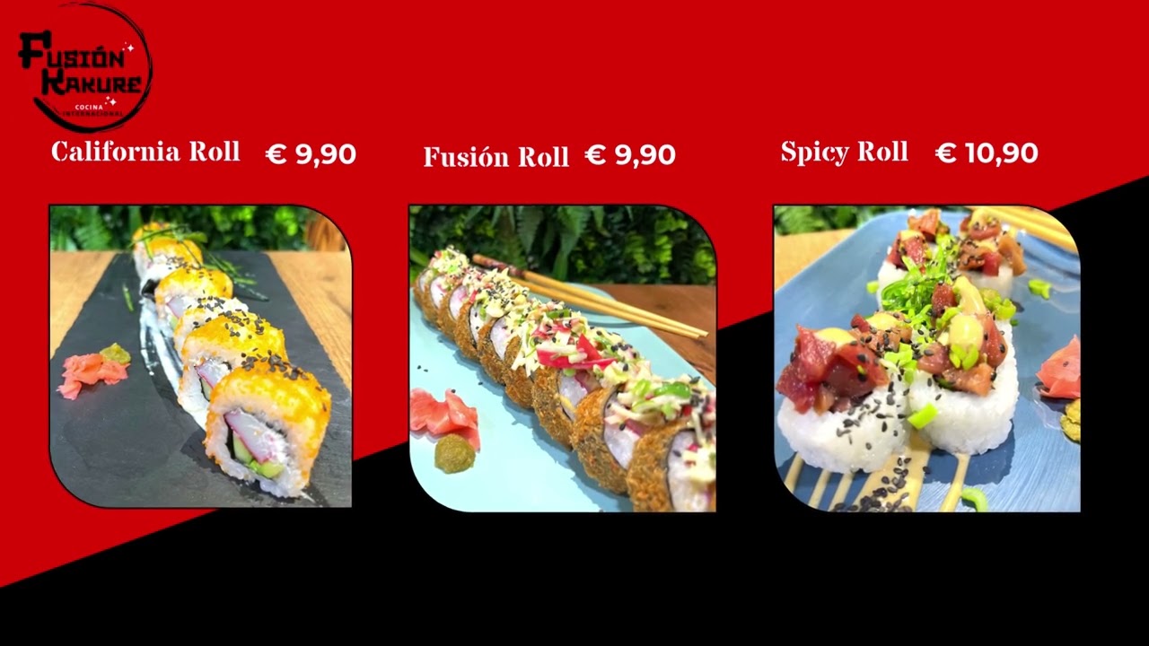 fusion kakure menu - YouTube