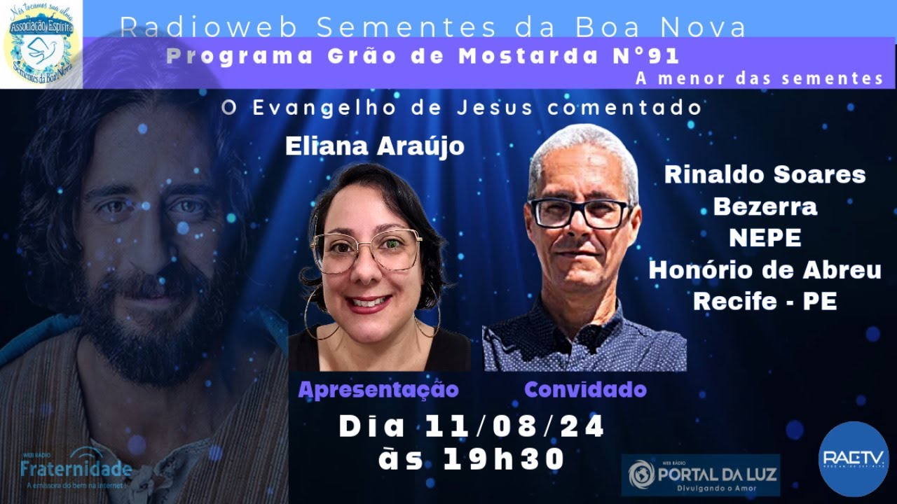 Programa Grão de Mostarda N° 91 - Rinaldo Soares Bezerra - Tema: Os Mandamentos - YouTube
