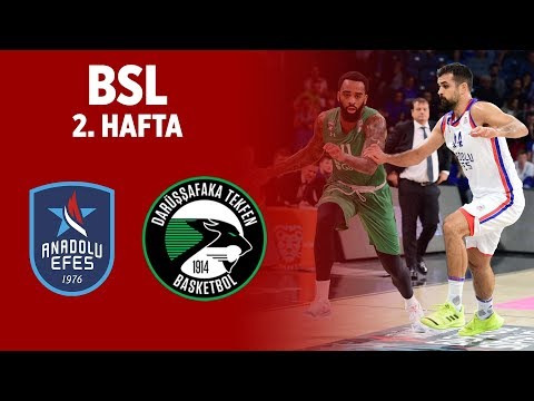 BSL 2. Hafta Özet I Anadolu Efes 75-72 Darüşşafaka Tekfen