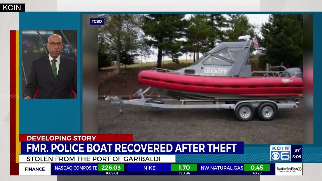 2 arrested after stealing ex-police boat in Garibaldi - YouTube