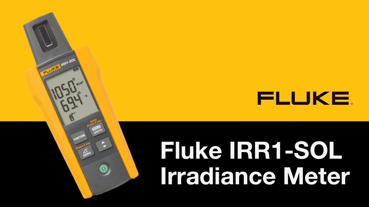 Fluke - Introducing the IRR1-SOL Irradiance Meter - YouTube