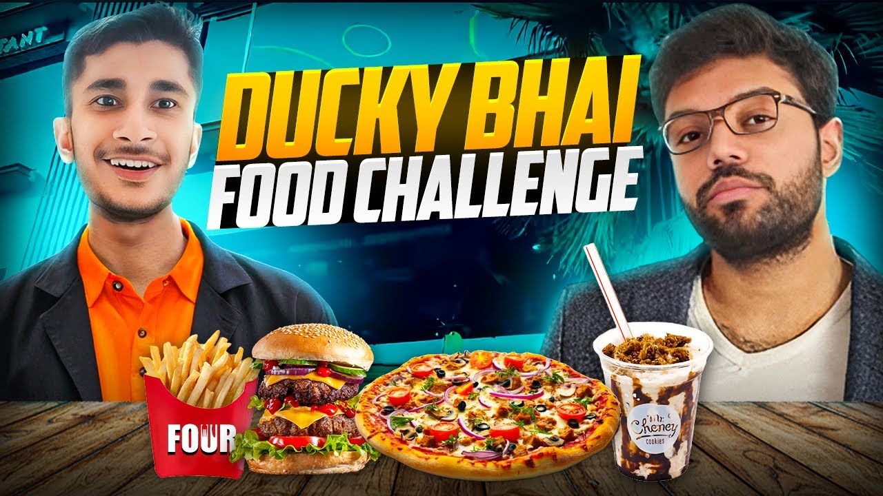 Ducky Bhai name food challenge 🤩 || Only eating Ducky bhai name foods ...