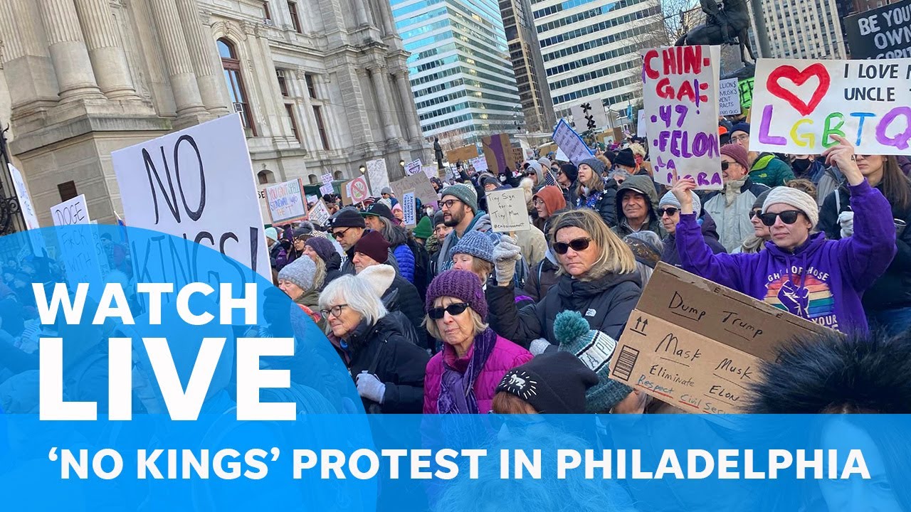 Philly ’No Kings’ protest live: Philadelphia anti-Trump protest ...