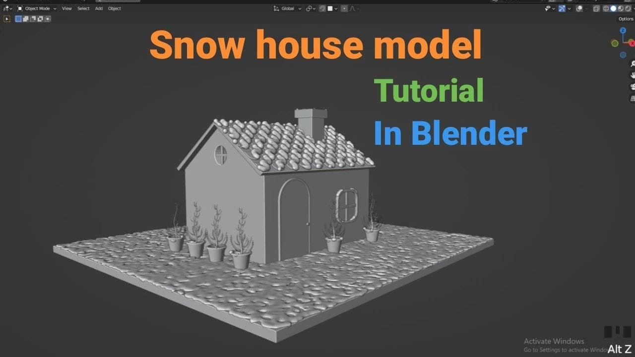 HOW TO MODEL HOUSE IN BLENDER || blender me house kaise banaye - YouTube