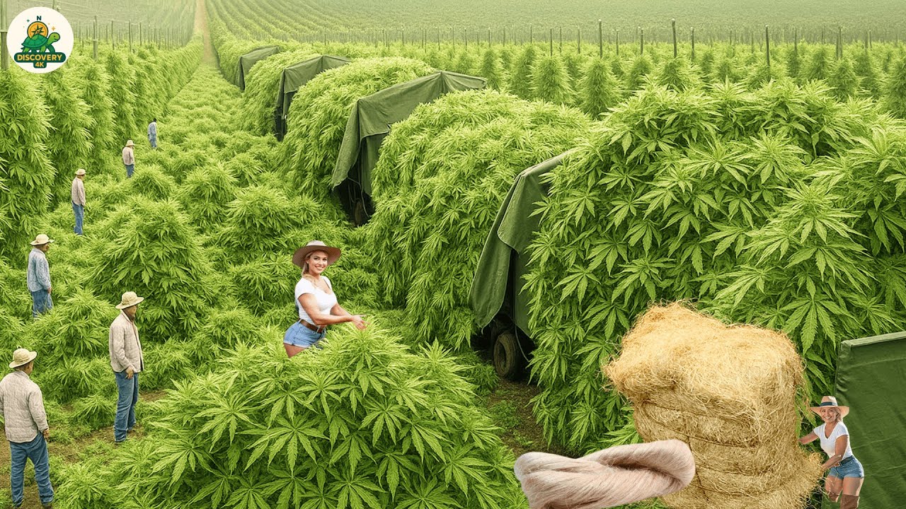How Hemp Is Harvested – Inside the World’s Largest Hemp Farms Turning ...