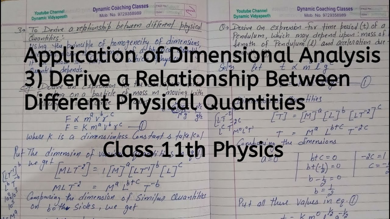 Application Of Dimensional Analysis Part 3 Chapter 2 Units And application-of-dimensional-analysis-part-3-chapter-2-units-and