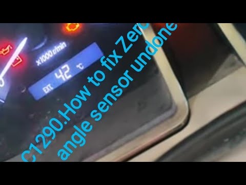 C1290 Zero point of steering angle sensor undone Toyota Avalon or ...