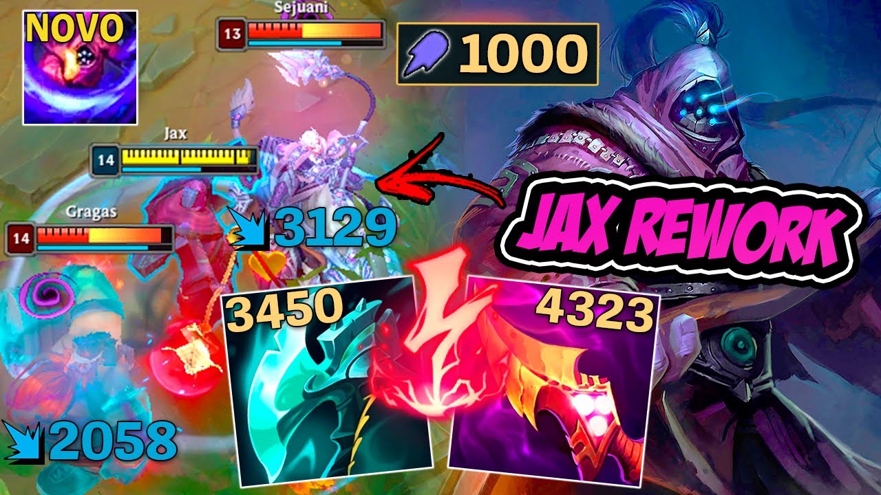 JAX REWORK AP FICOU MUITO FORTE !! (NOVAS HABILIDADES) - LEAGUE OF ...