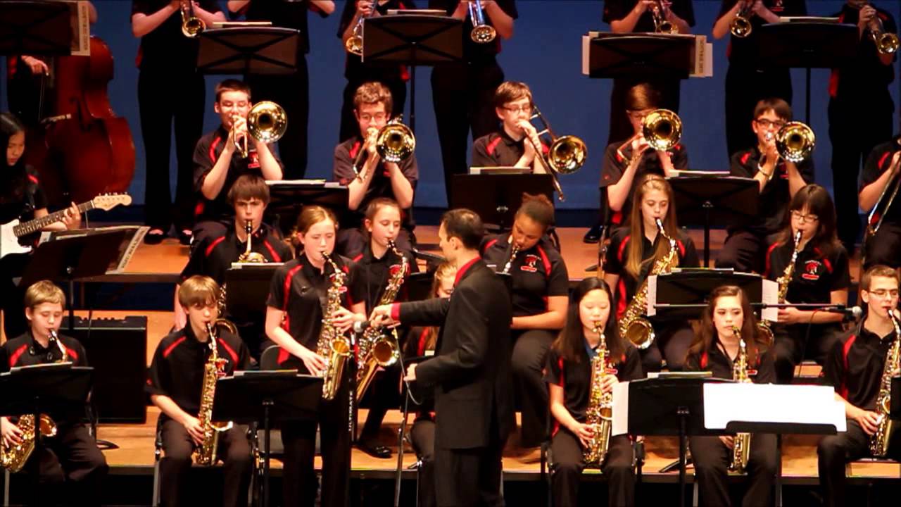 Orefield Middle School Jazz Band - Mucho Macho May 21st 2014 - YouTube