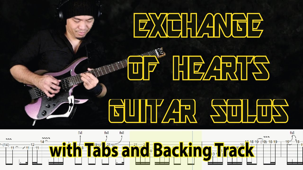 David Slater EXCHANGE OF HEARTS Guitar Solo + ADL Version with Tabs and ...
