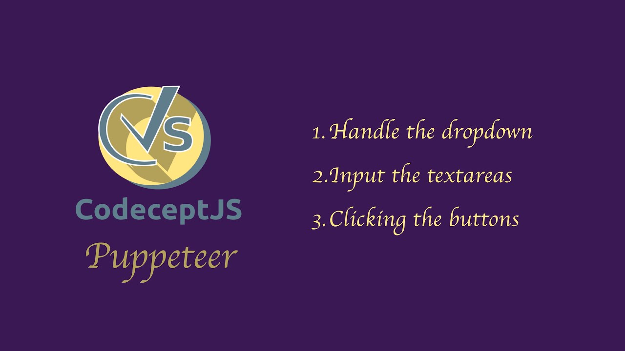 How to Handle Dropdowns in CodeceptJS with Puppeteer | Step-by-Step ...