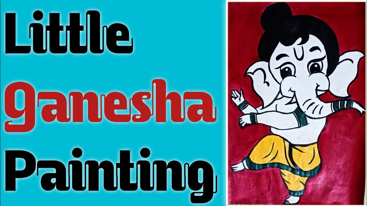 How to Draw Little Ganesha।Ganesh ji Drawing Step By Step।Easy Ganesh ...