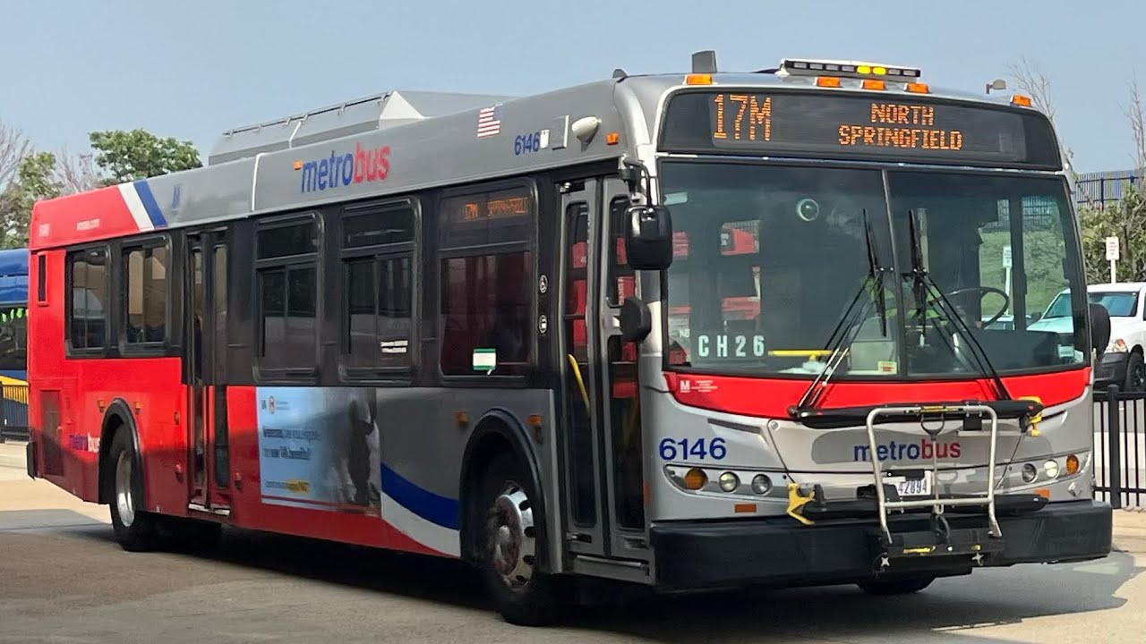 Wmata 2006 New Flyer D40LFR #6146 On Route 17M - YouTube