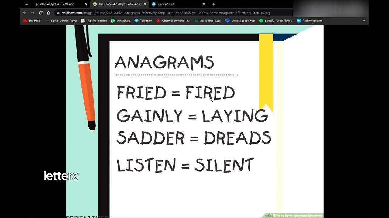 Leet Code Valid Anagram 242 Alpha Batch Dsa Sheet Apnacollegeofficial Youtube